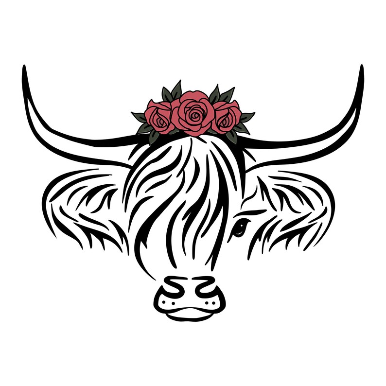 Updated Sassy Highland Cow SVG PNG JPG Bundle - Etsy