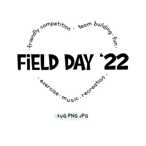 Field Day Typography INSTANT DOWNLOAD Dxf Svg Eps Png for - Etsy