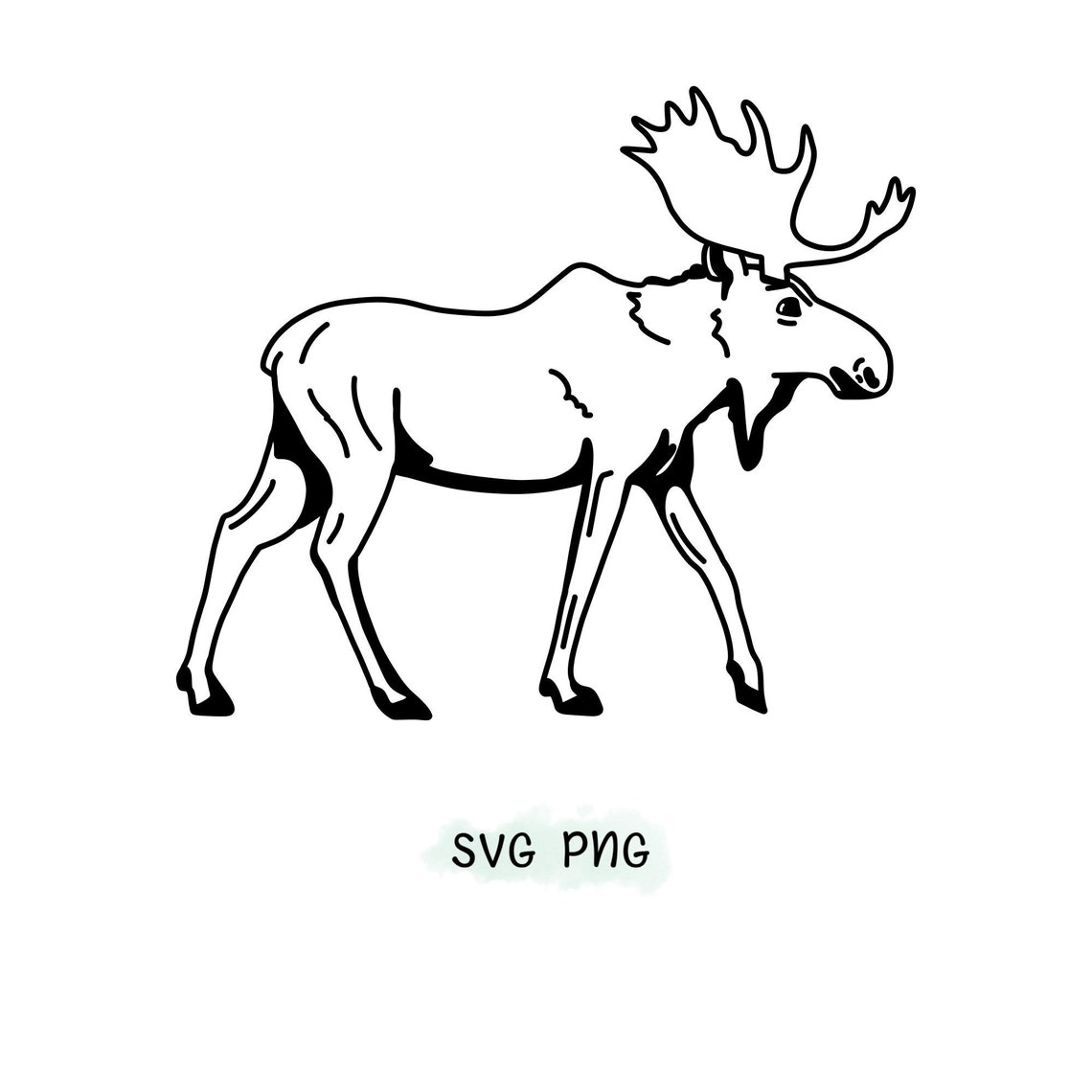 Moose SVG and PNG Bundle - Etsy