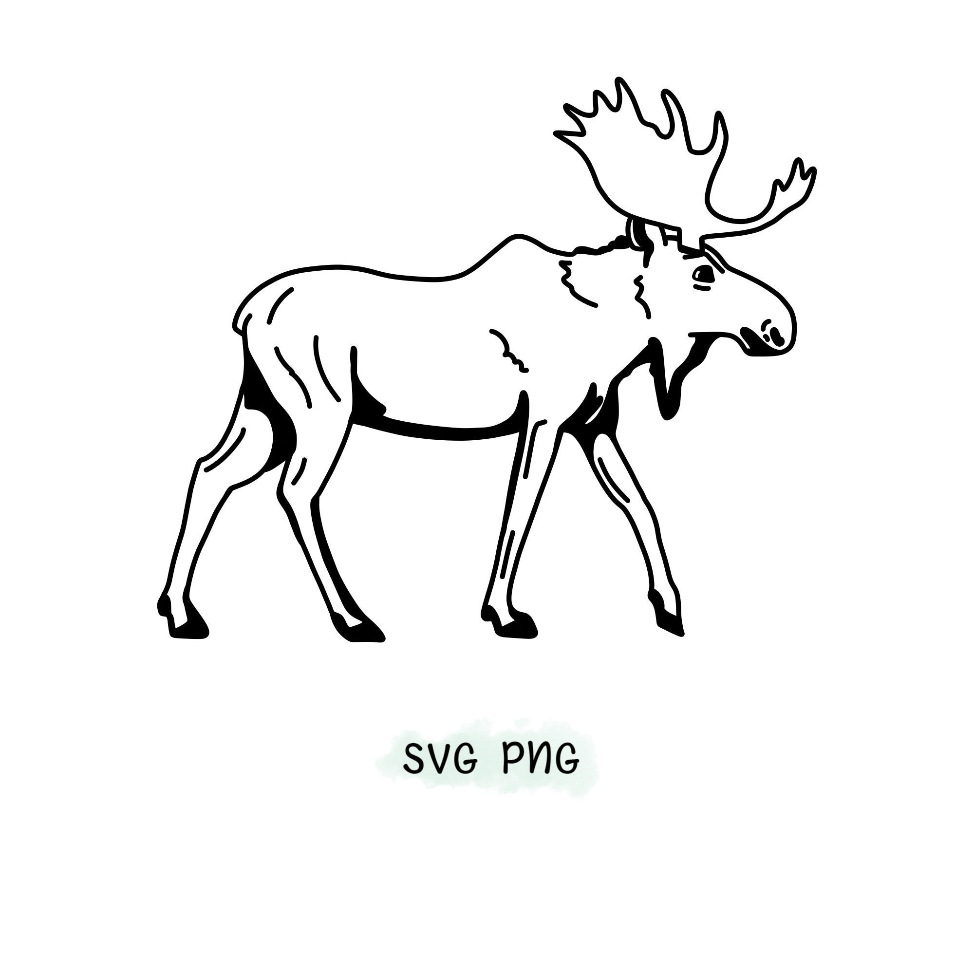 Moose SVG and PNG Bundle - Etsy Canada