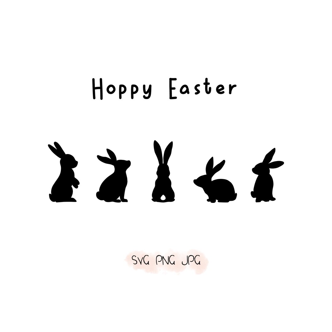 Hoppy Easter SVG PNG JPG Bundle - Etsy