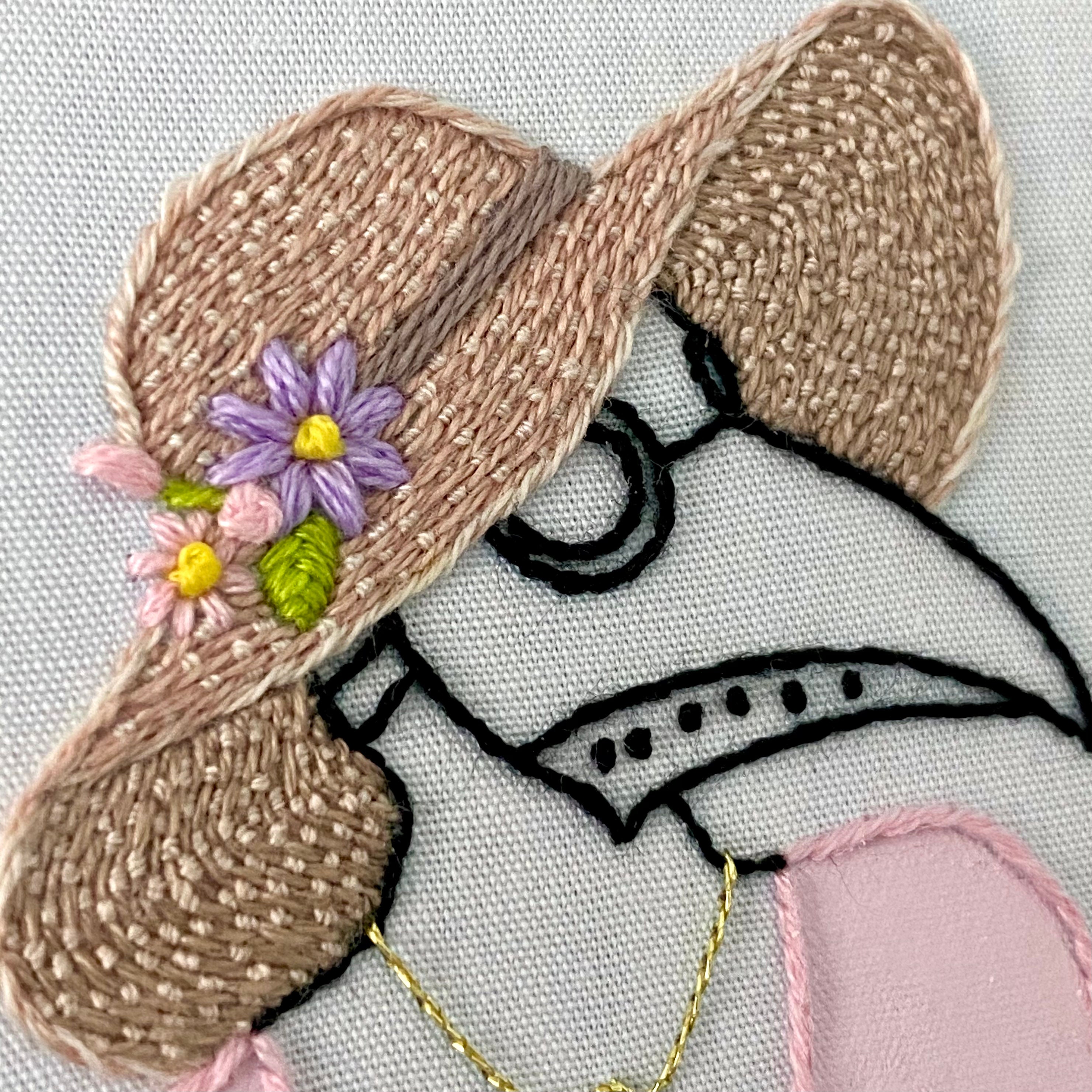 Floral Plague Doctor PDF Embroidery Pattern | Intermediate and Beginner ...