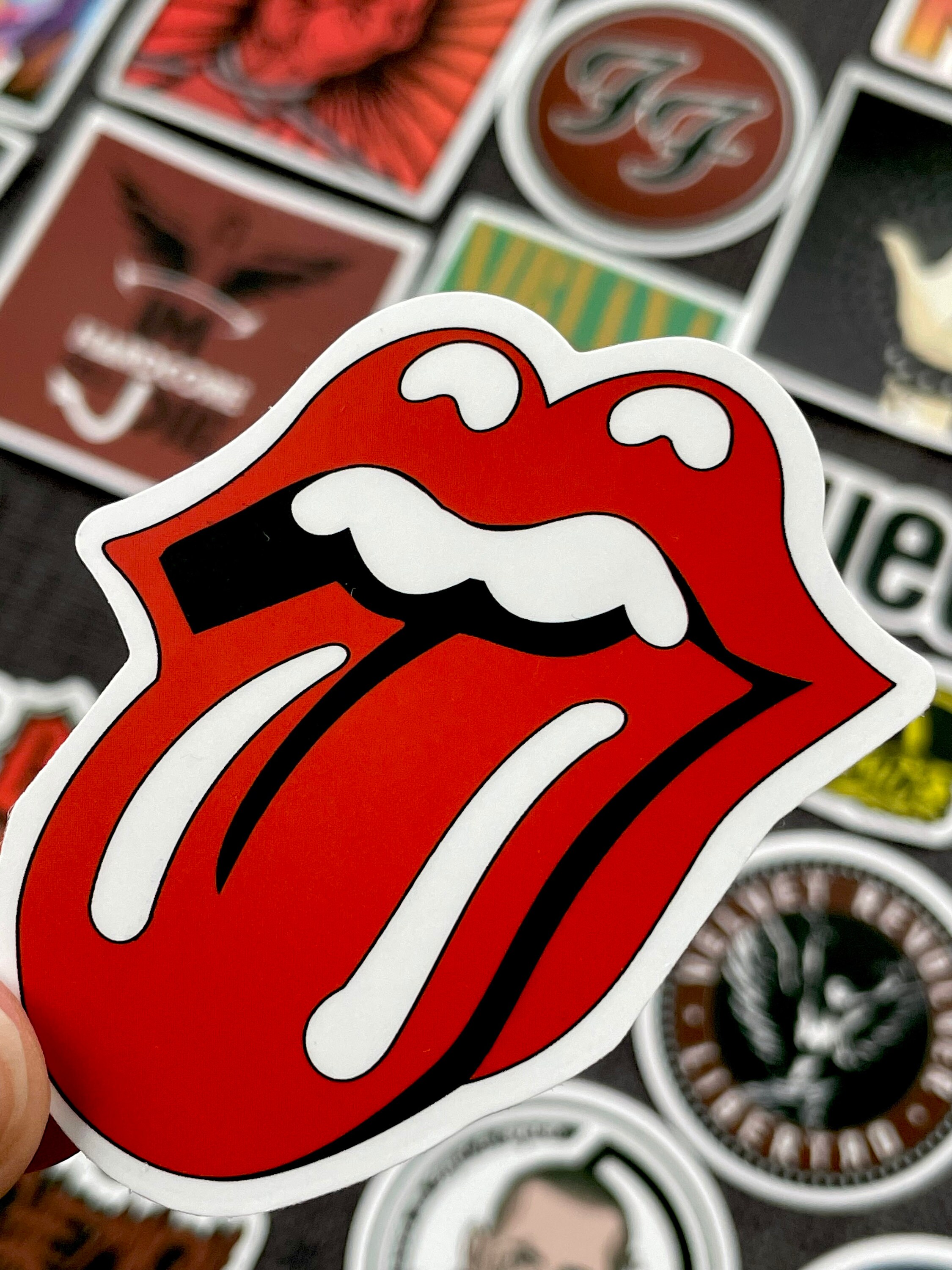 50 pcs band stickers pink rock band stickers music band | Etsy