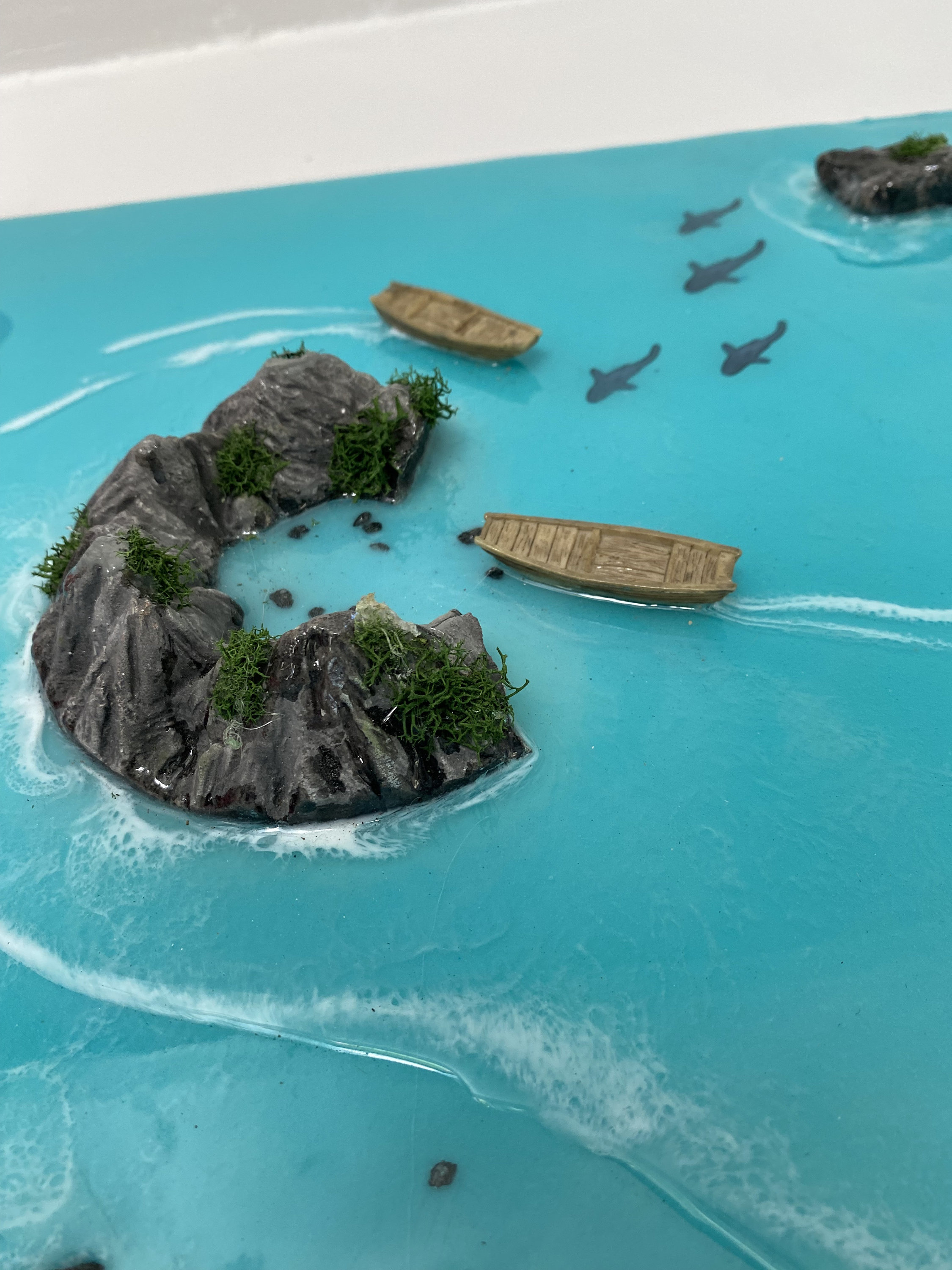 Resin Beach Art, Epoxy Art, Resin Art, Beach Decor, Seascape, Coastal ...