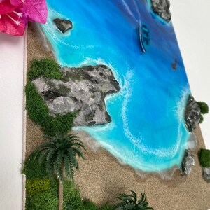 Resin Beach Art, Epoxy Art, Resin Art, Beach Decor, Seascape, Coastal ...