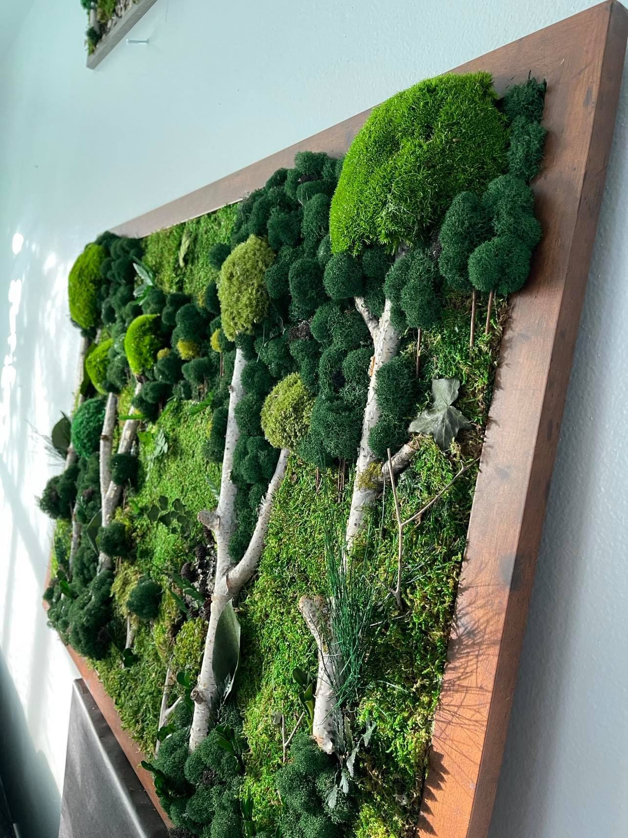 Moss Wall Art. Moss Wall. Preserved Moss. Vertical Garden. Art | Etsy