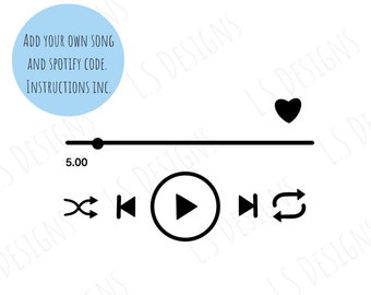 Spotify Glass Template | Etsy