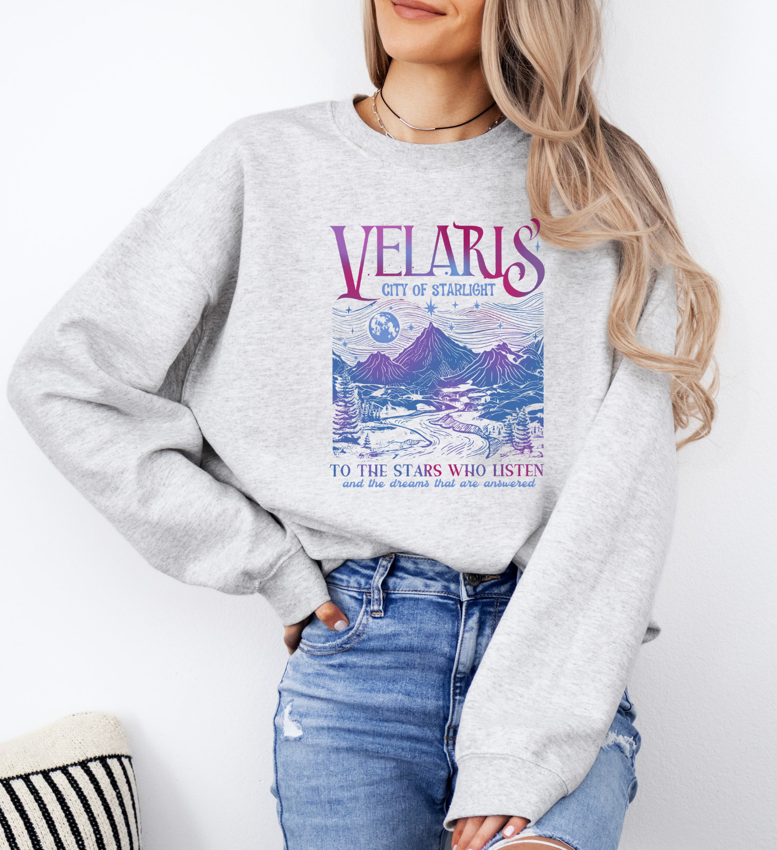 Velaris Sweatshirt, Acotar Velaris, City of Starlight, Bookworm Sweater ...