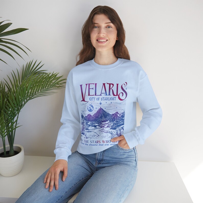 Velaris Sweatshirt, Acotar Velaris, City of Starlight, Bookworm Sweater ...