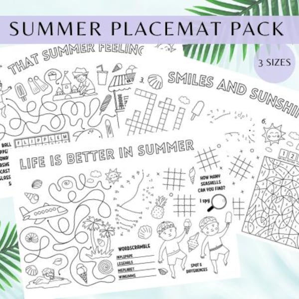 Summer Placemats - Etsy
