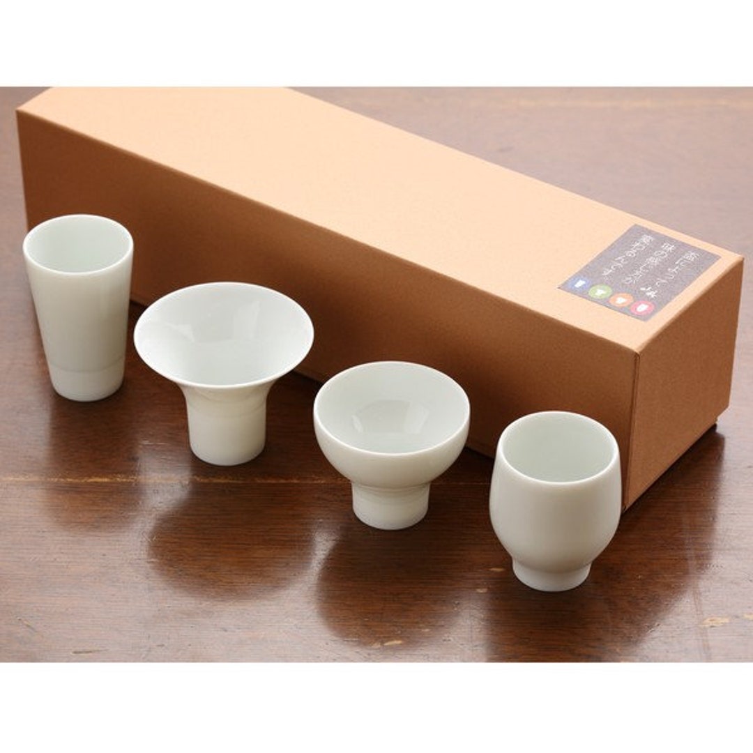 Japanese Ceramic Sake Cup and Caraf Gift Set Made in Japan, Minoyaki ...