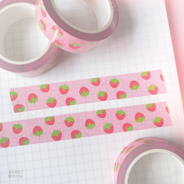 Strawberry Shortcake Washi Tape - Etsy