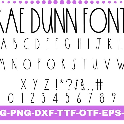Rae Dunn Font Rae Dunn Svg Cricut Font Farmhouse Font Etsy