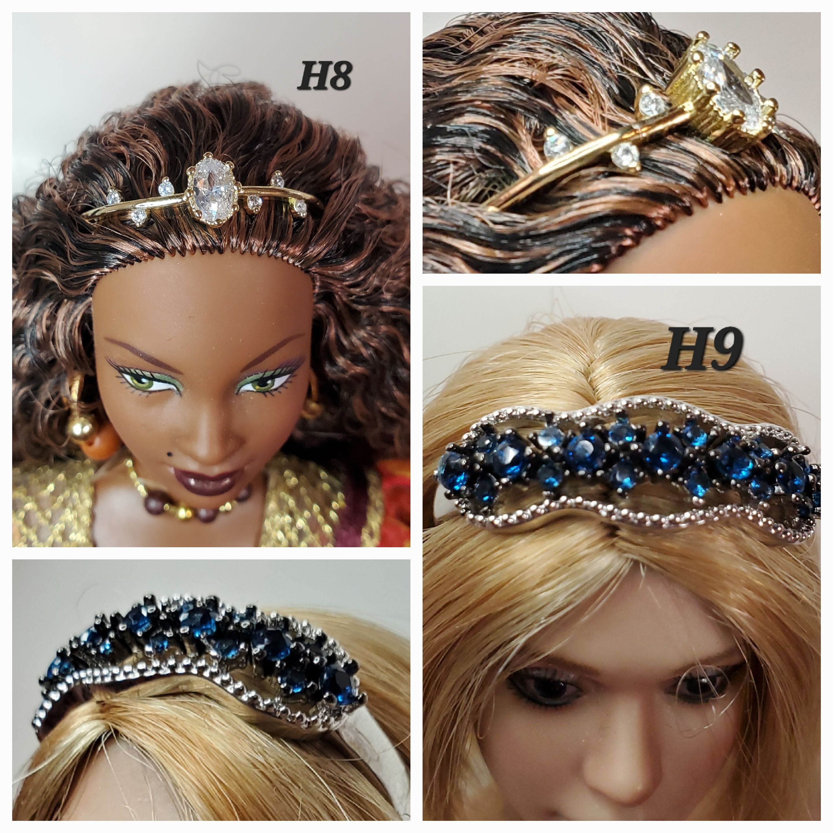 1/6 Headband Style Metal Tiara Crown Crystal Phicen Queen Princess ...