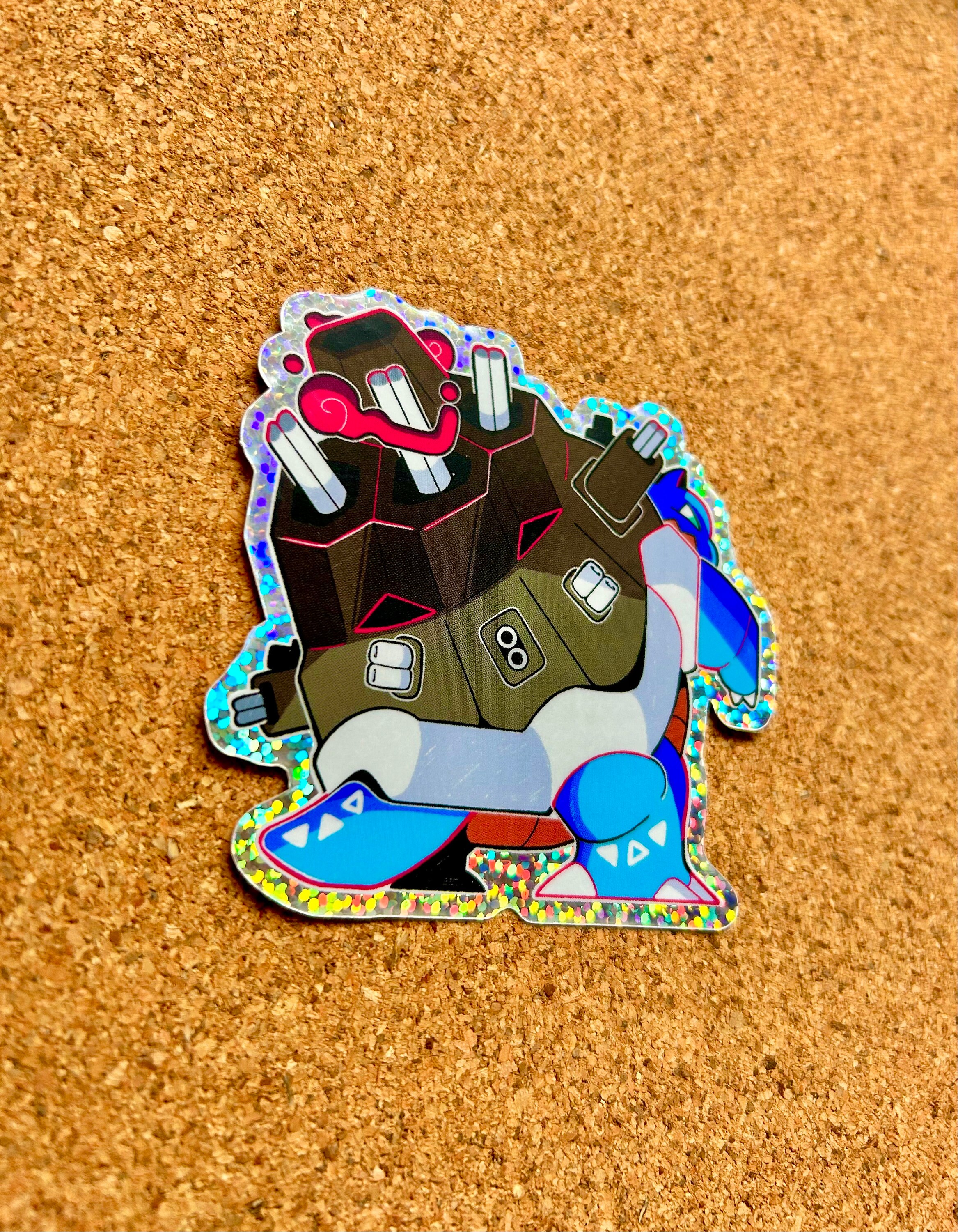 Gigantamax Blastoise Glitter Sticker I Pokemon Sticker - Etsy