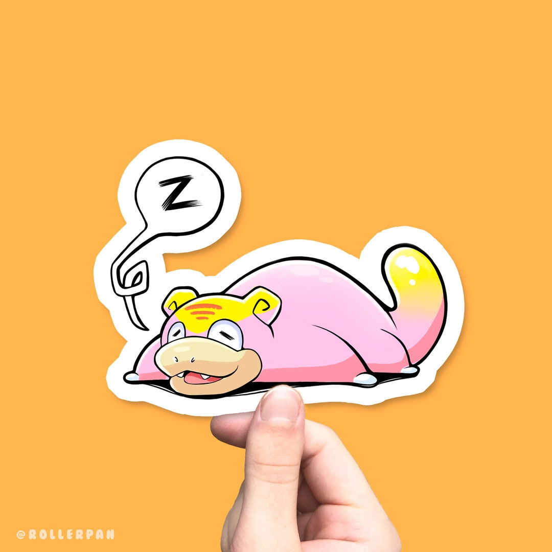 Sleeping Galarian Slowpoke | Cute Sticker - Etsy