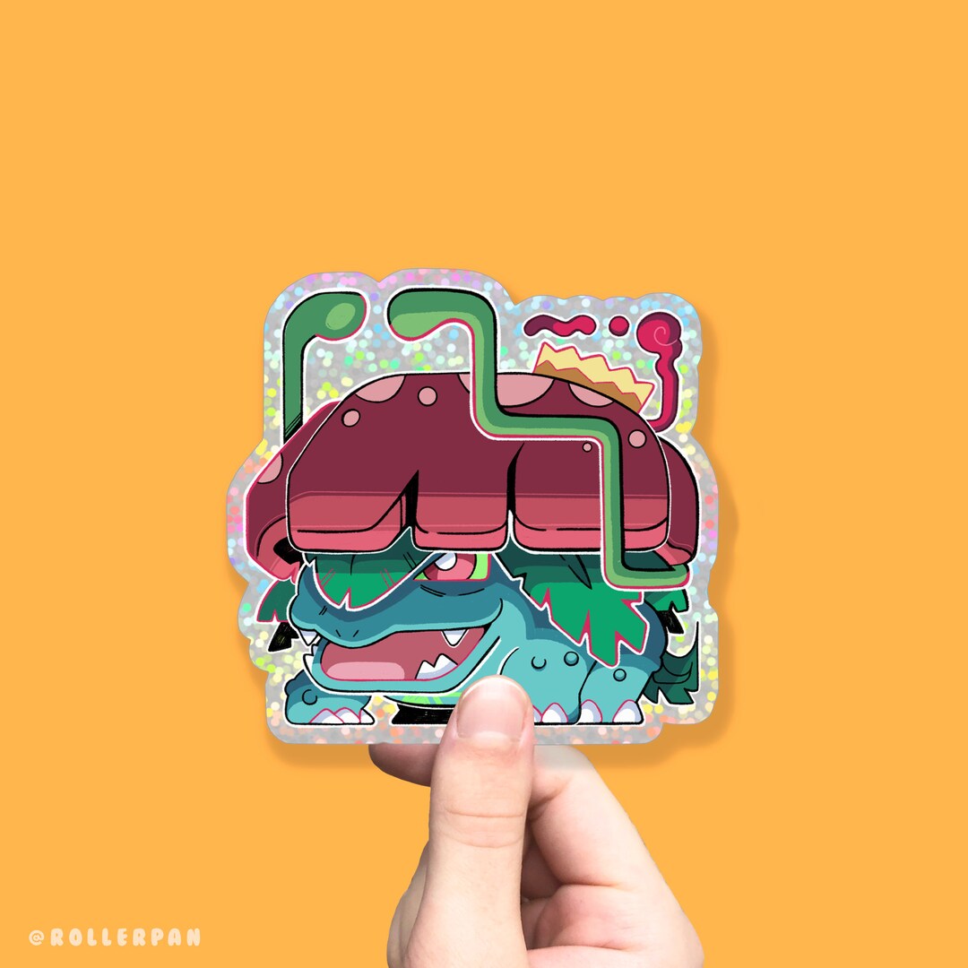 Gigantamax Venusaur Glitter Sticker I Pokemon Sticker - Etsy