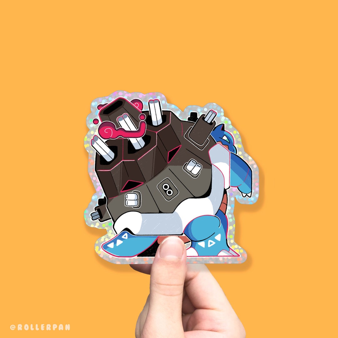 Gigantamax Blastoise Glitter Sticker I Pokemon Sticker - Etsy