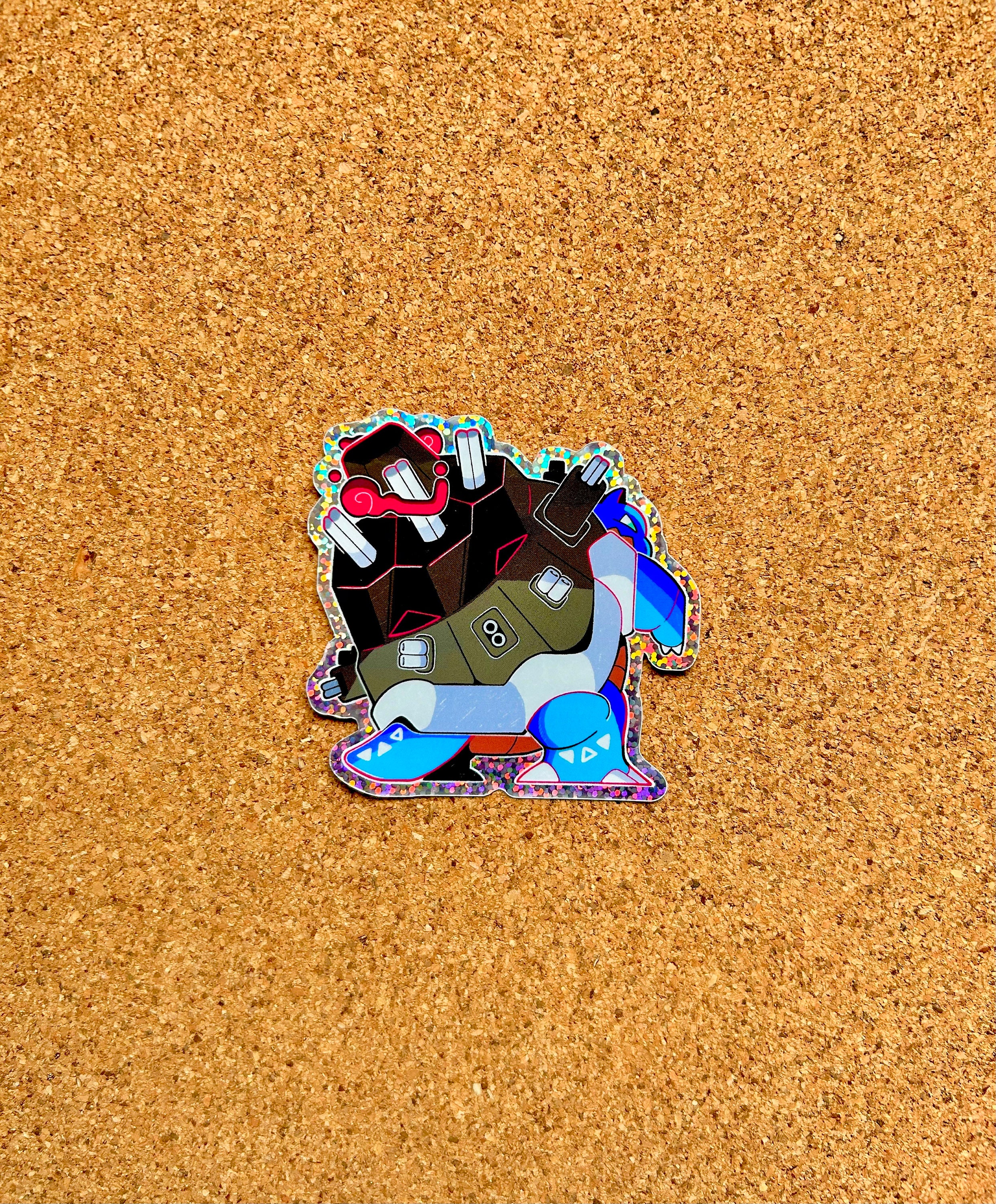 Gigantamax Blastoise Glitter Sticker I Pokemon Sticker - Etsy