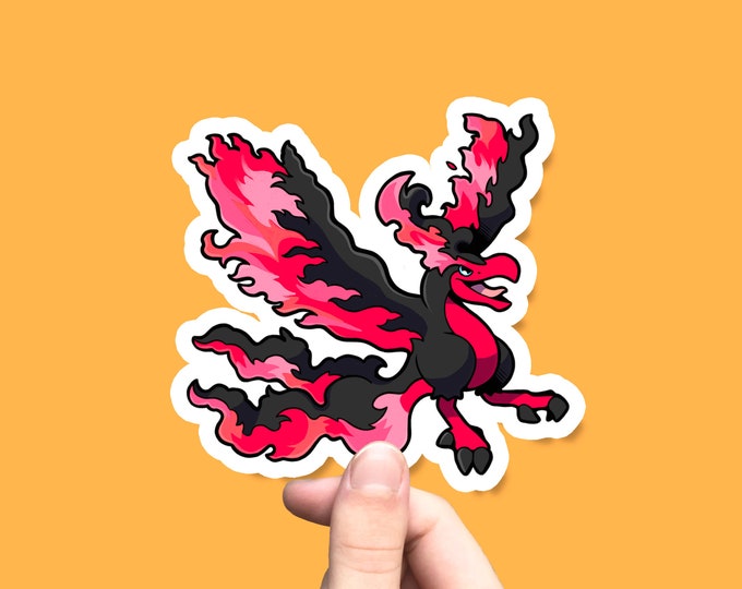 Galarian Moltres Sticker | Pokemon Sticker - Etsy