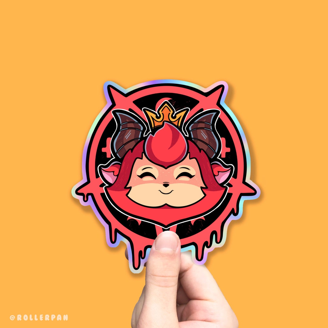 League of Legends I Devil Teemo Holographic I Halloween Sticker - Etsy