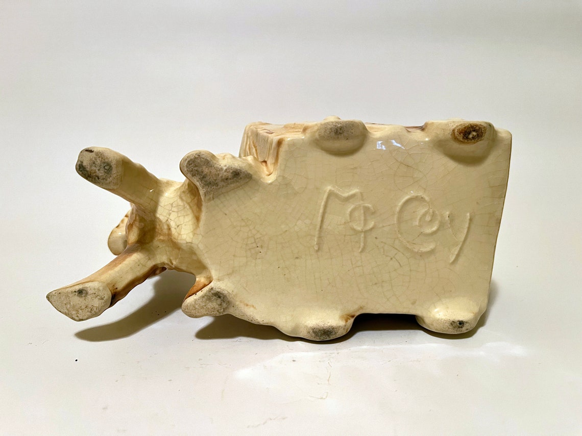 Vintage Antique Mccoy Dog and Cart Pottery Plantar 19502 - Etsy