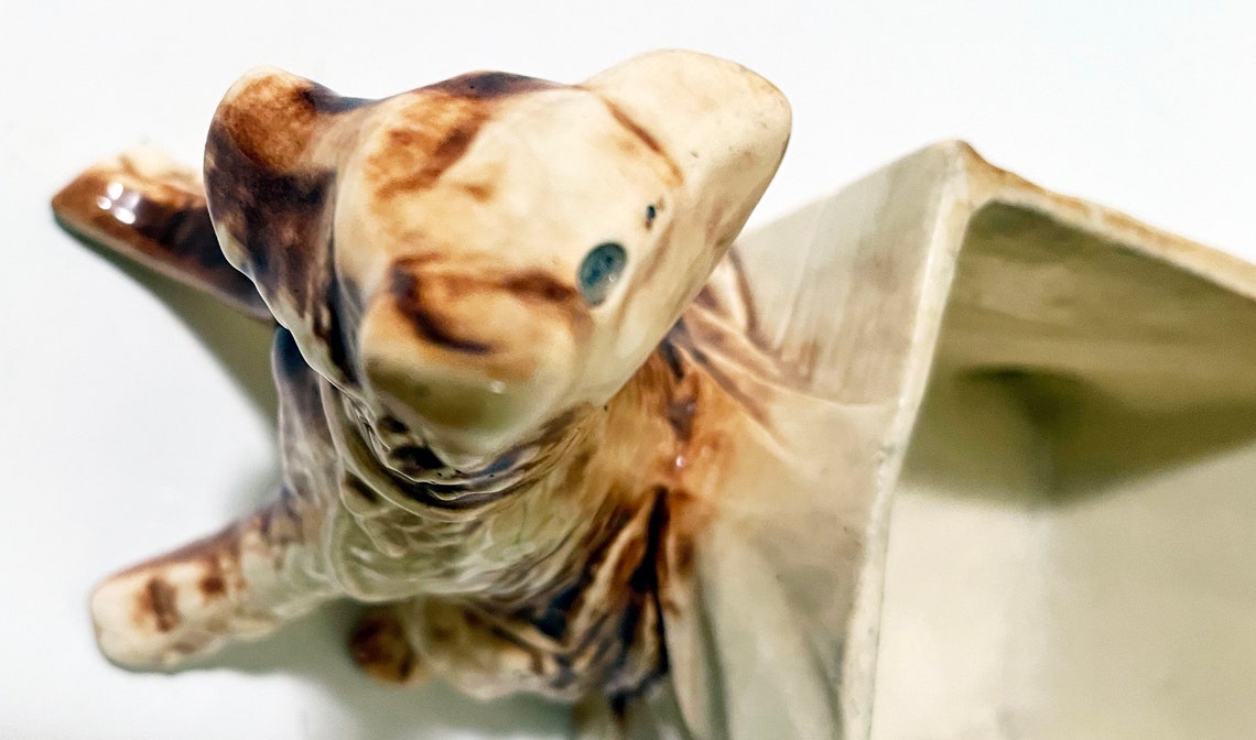 Vintage Antique Mccoy Dog and Cart Pottery Plantar 19502 - Etsy