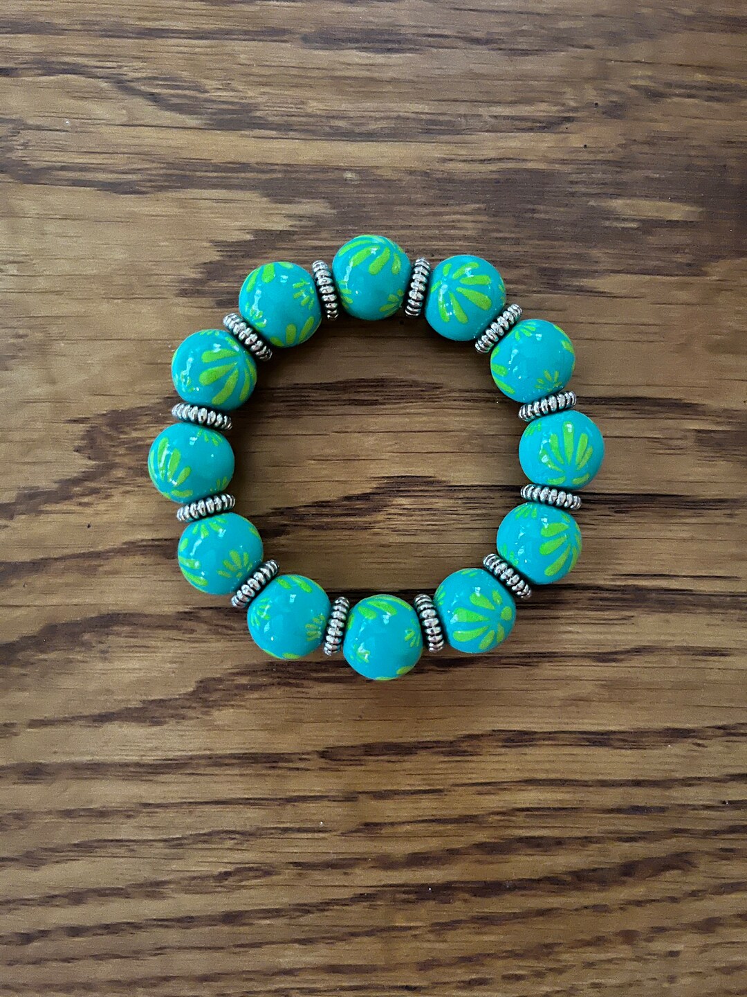Angela Moore, Hand Painted Beaded Jewelry, Bracelet, Newport RI - Etsy