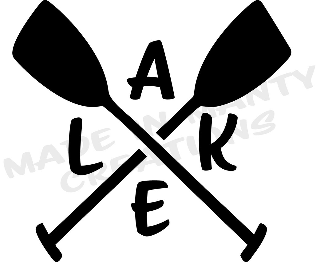 Lake Oar SVG Cricut Cut Files Silhouette Cut Files - Etsy
