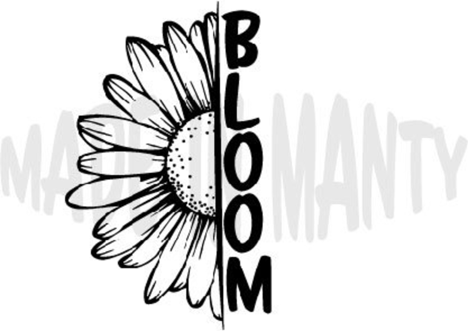 Flower SVG Bloom Cut File Cricut Silhouette Cut File - Etsy