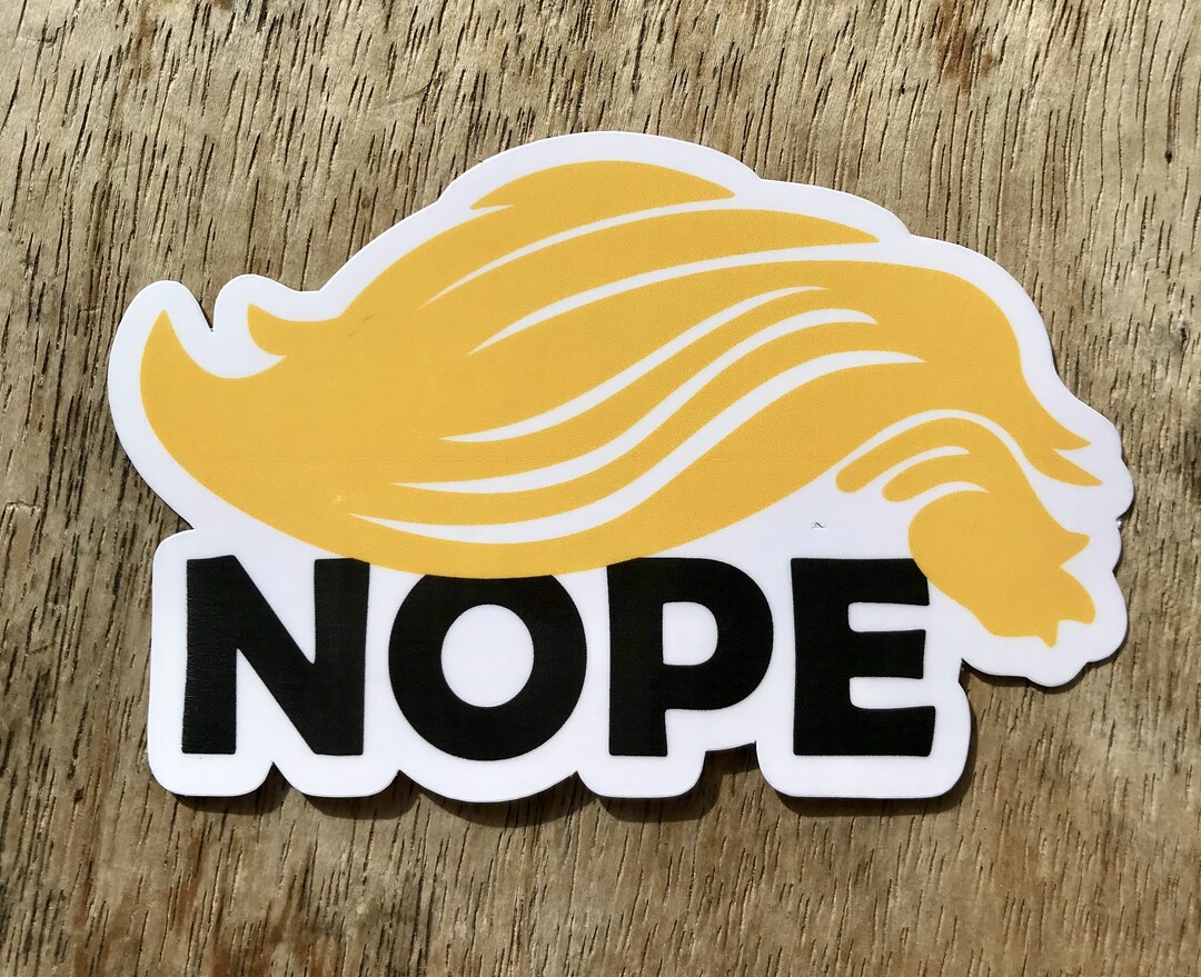 Sticker/magnet nope Trump - Etsy