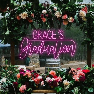 Custom Graduation Neon Sign, Congrats Grad Neon Sign, Grad Party Decor ...