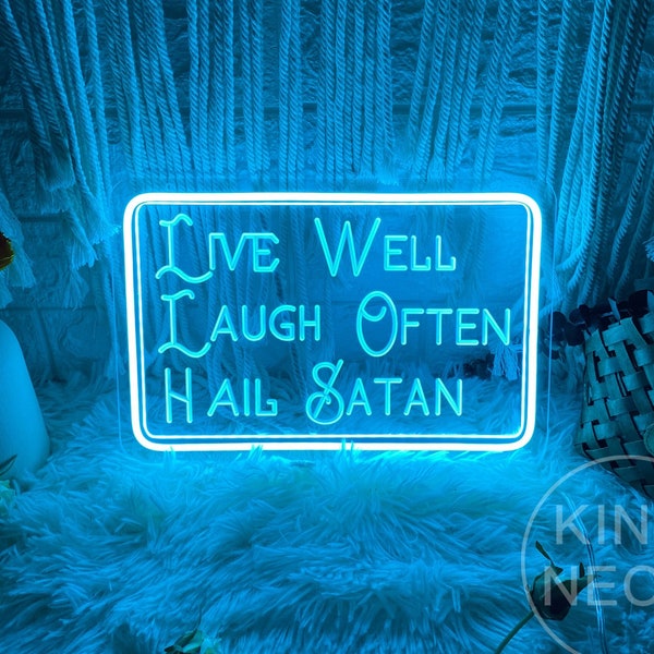 Hail Satan Neon Sign - Etsy