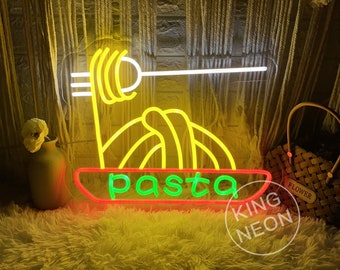Pasta La Vista Baby Led Sign, Italian Pasta Neon Sign, Custom Neon Sign ...