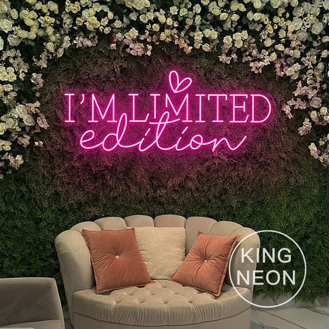 I'm Limited Edition LED Neon Sign, Custom Wall Decor - Etsy