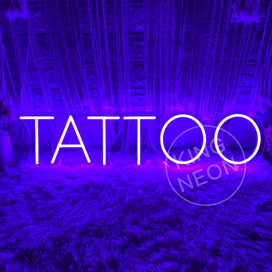Tattoo Neon Sign Custom Tattoo Room Led Neon Light Tattoo - Etsy