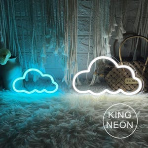 Cloud LED Neon Sign, Custom Cloud Shape Neon Light Baby Room Bedroom ...