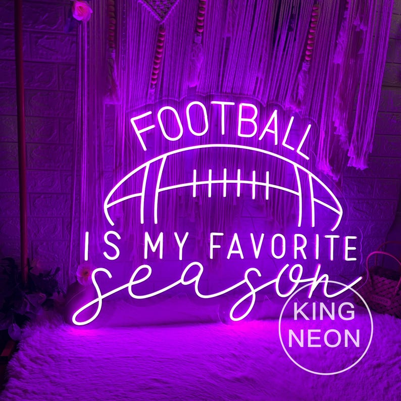 Football is My Favorite Season LED Neon Sign, Teen Boy Room Decor - Etsy