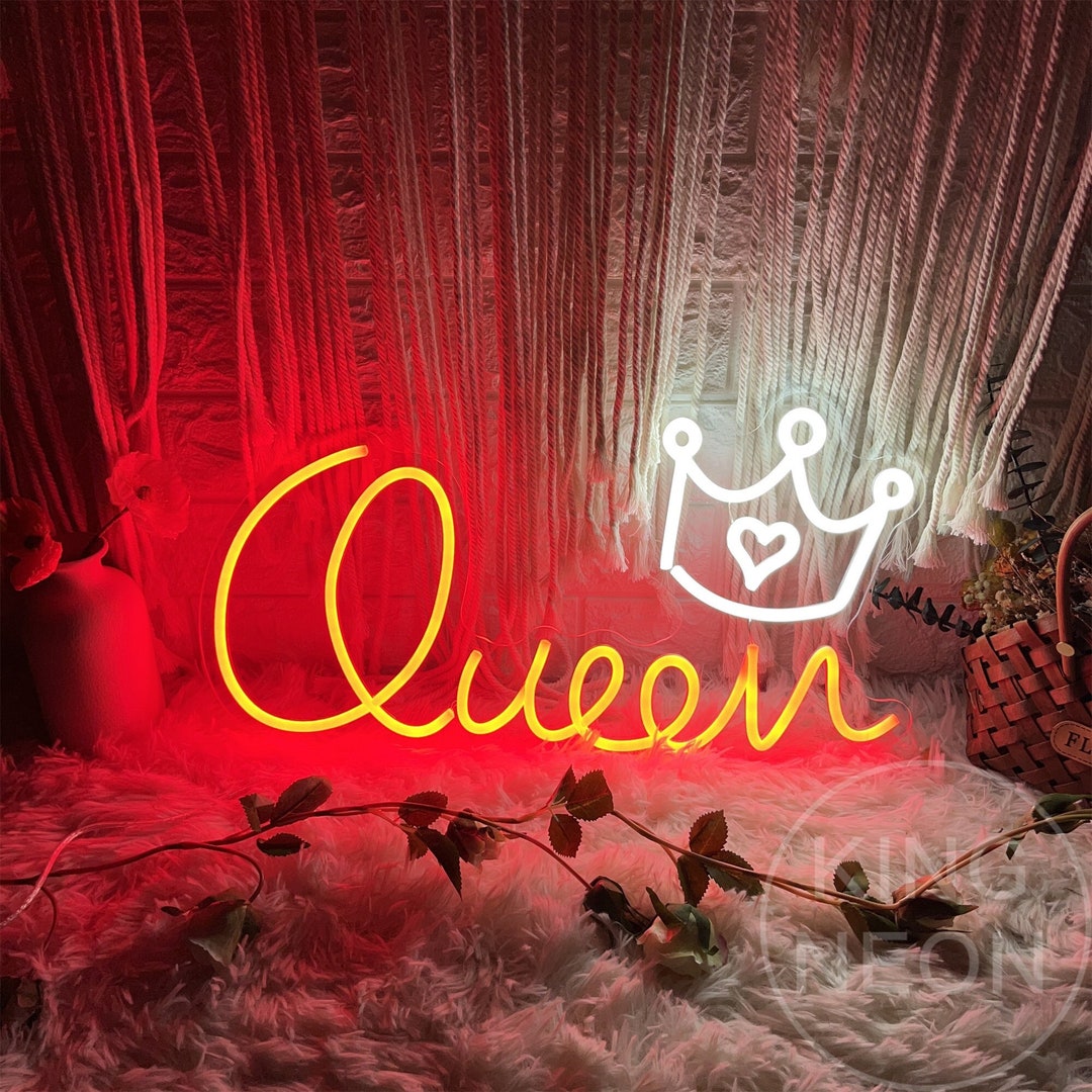 Queen Signcrown Signsalon Office Signled Sign for - Etsy