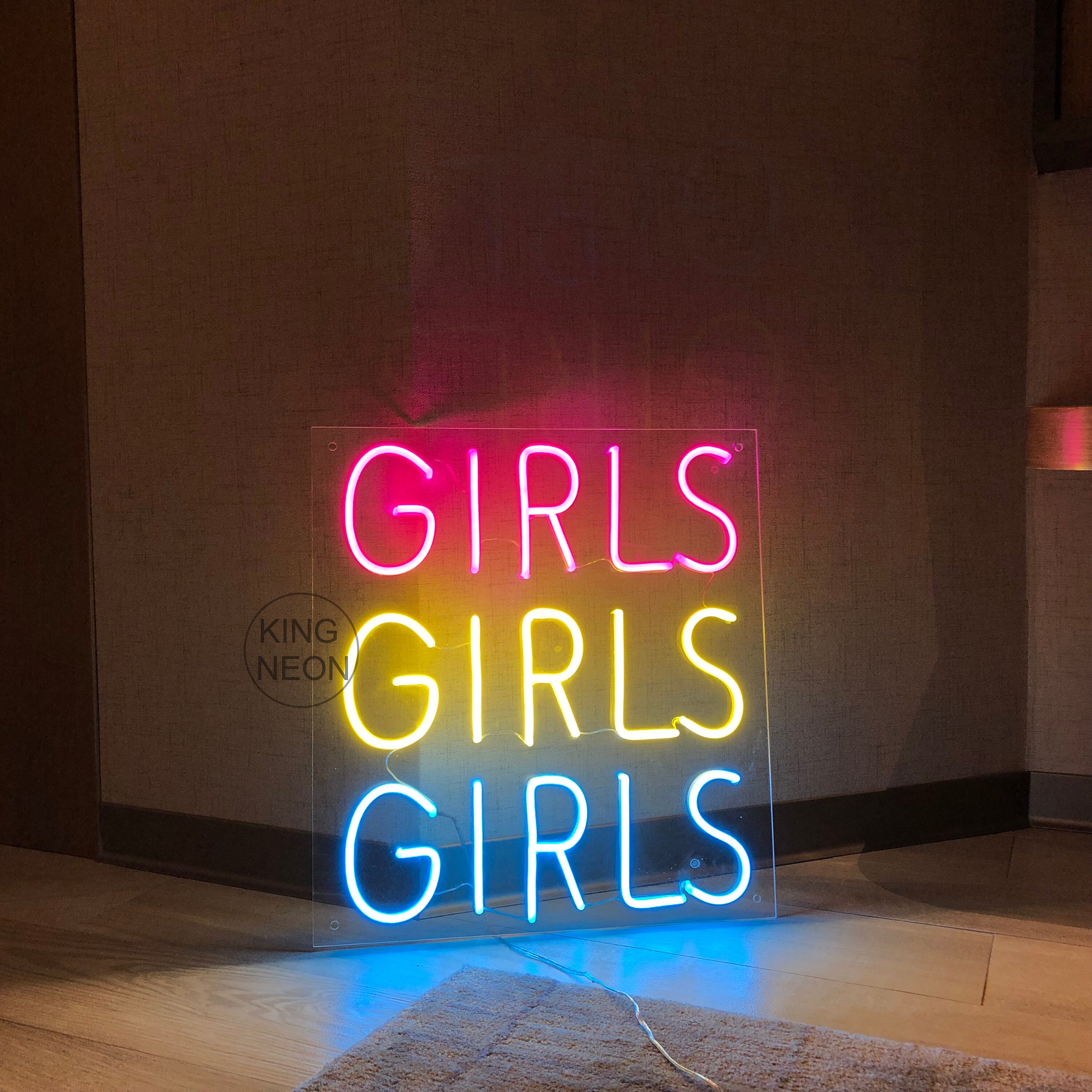 Custom Girls Girls Girls Neon Sign LED Neon Light Wedding Sign | Etsy