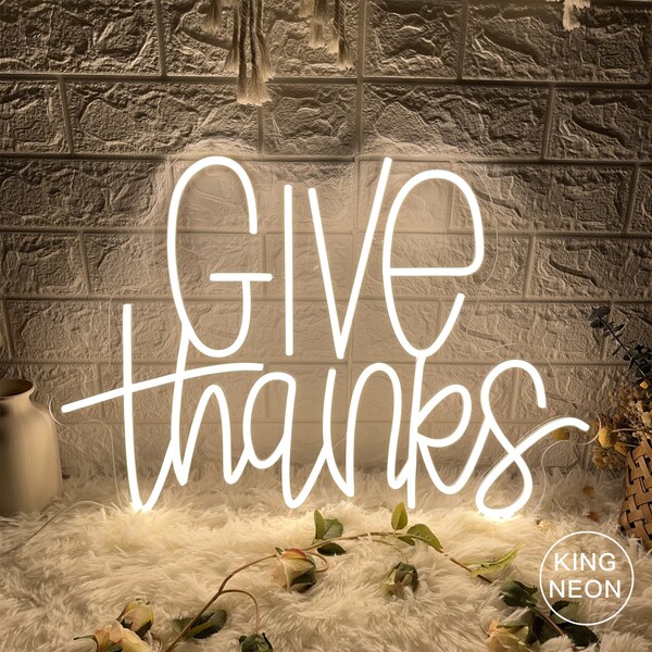 Give Thanks Sign - Etsy