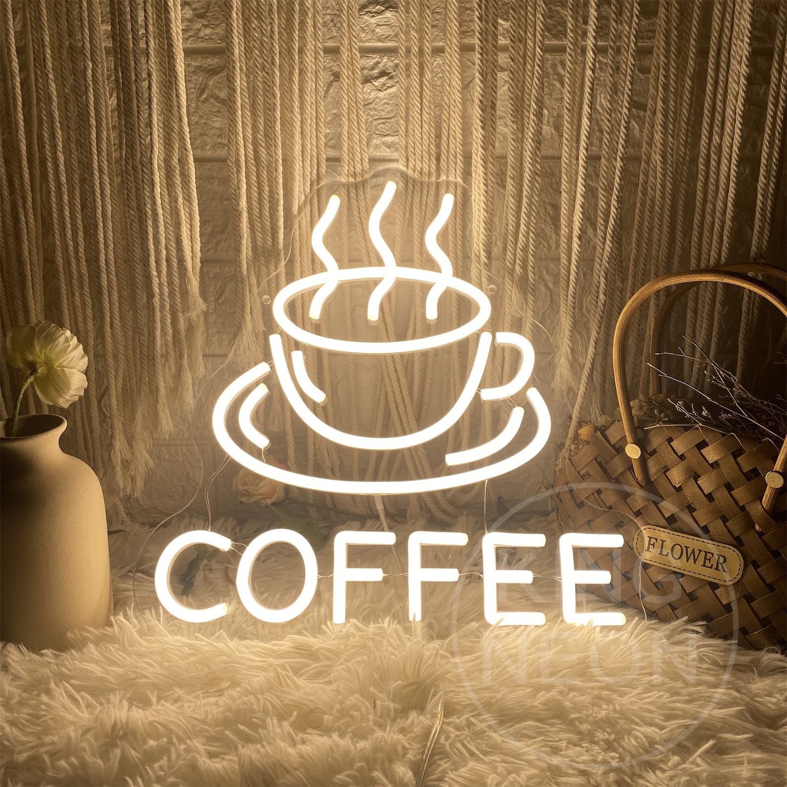Coffee Cup LED Neon Sign: Custom Cafe Decor - Etsy
