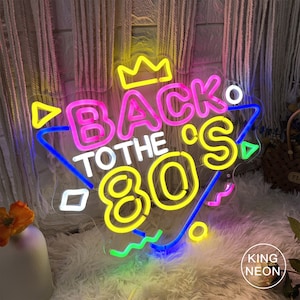Back to the 80s,custom Neon Sign,neon Bar Sign,personalized Bar Shop ...
