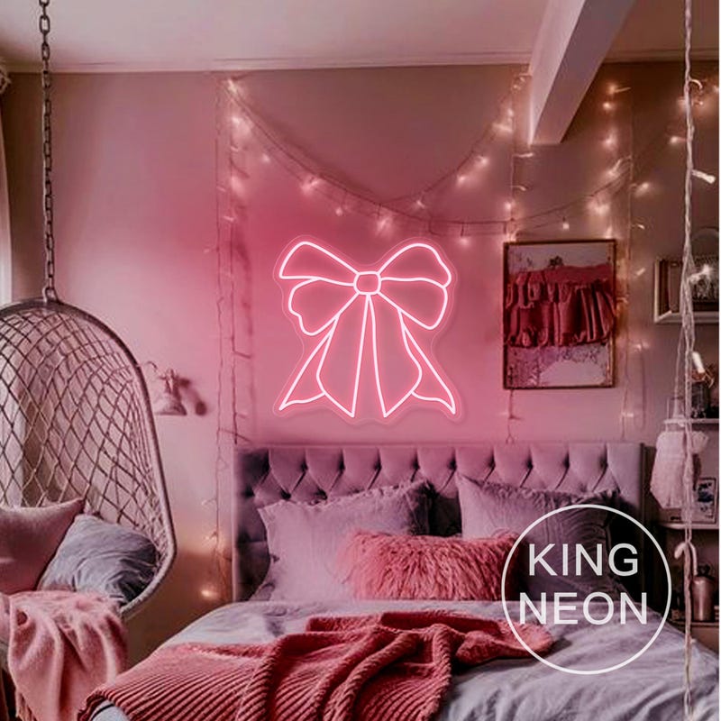 Pink Neon Sign - Etsy