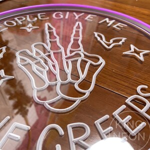 People Give Me the Creeps Neon Sign: Halloween Man Cave Decor - Etsy