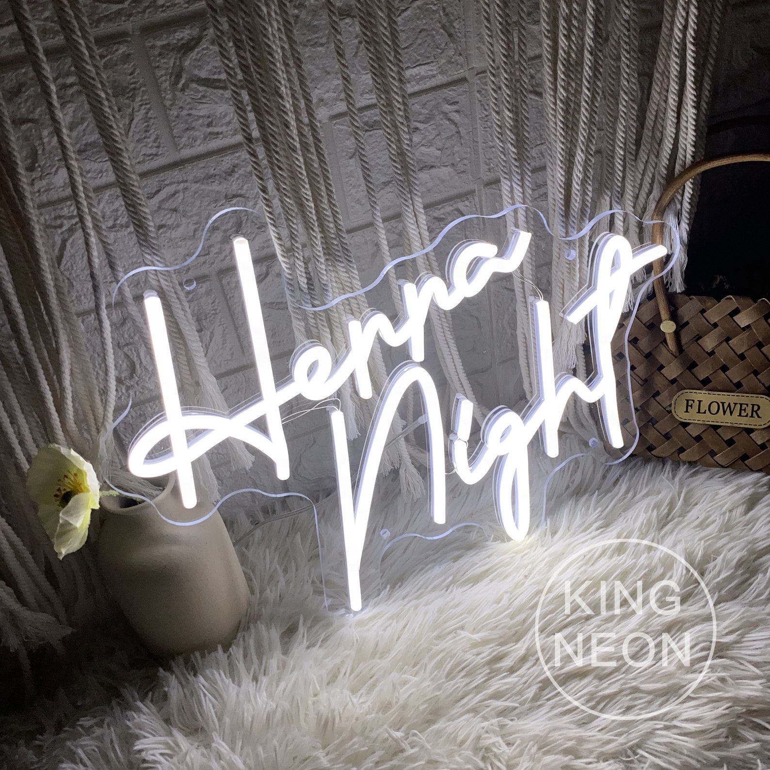 Henna Night Neon Sign: Custom Wedding, Bridal Shower Decor - Etsy