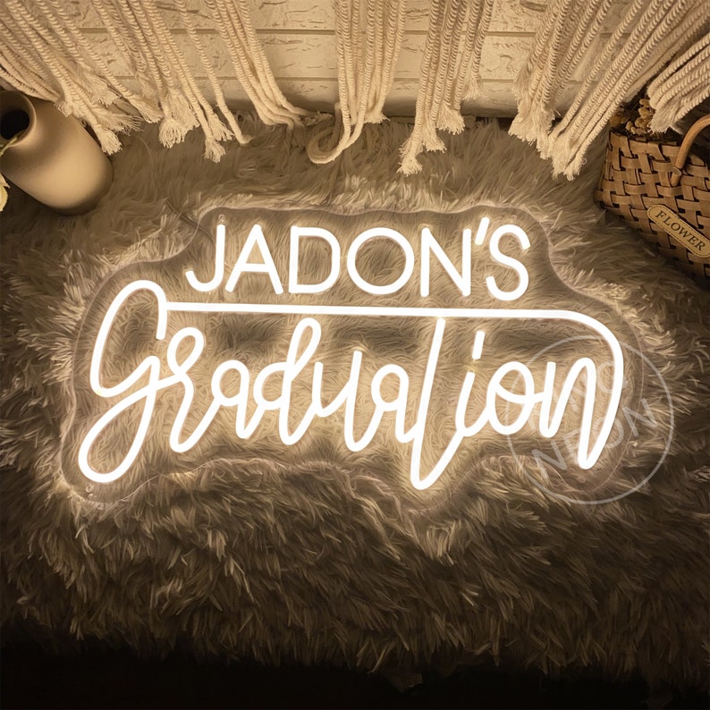 Custom Graduation Neon Sign, Congrats Grad Neon Sign, Grad Party Decor ...