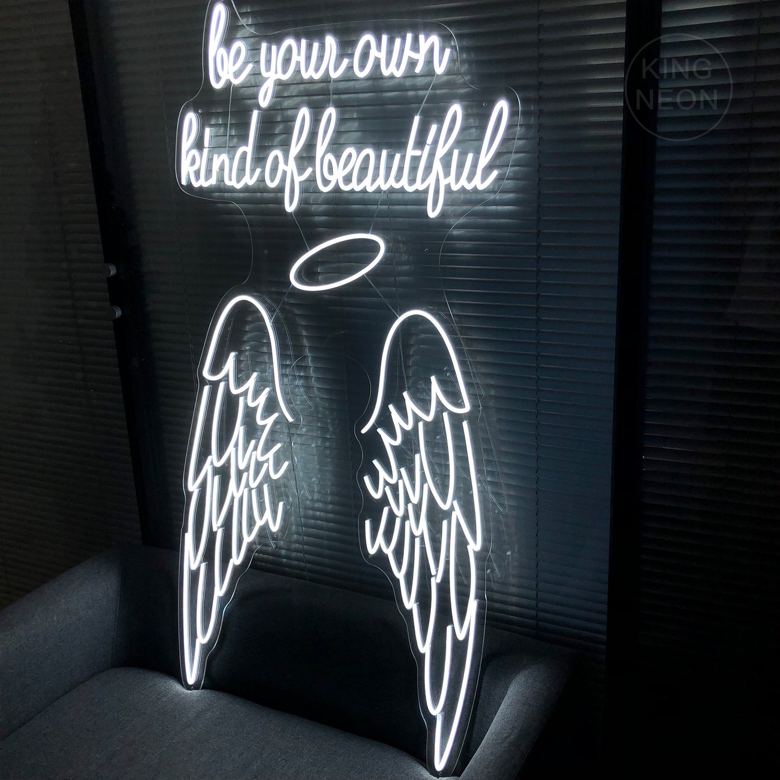 Angel Wings Neon Lightcustom Neon Signneon Bar Signsalon | Etsy