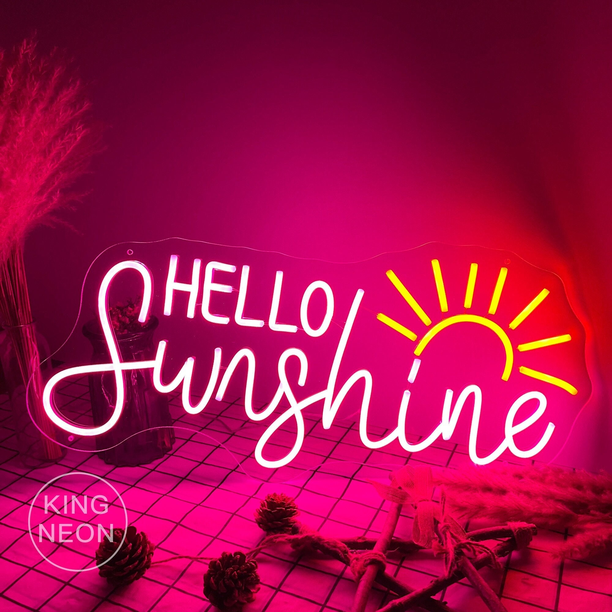 Sunshine Neon Sign - Etsy