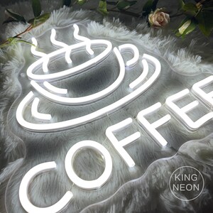 Coffee Cup LED Neon Sign: Custom Cafe Decor - Etsy